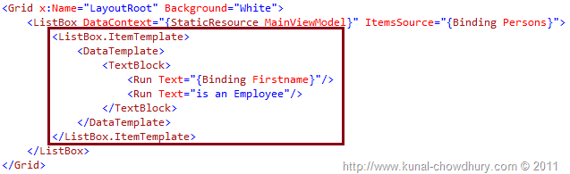 Step-by-Step Using ImplicitDataTemplate in Silverlight 5 Beta | Kunal Chowdhury